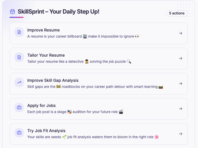 SkillDrift Individual | AI Career Companion & Growth Roadmap